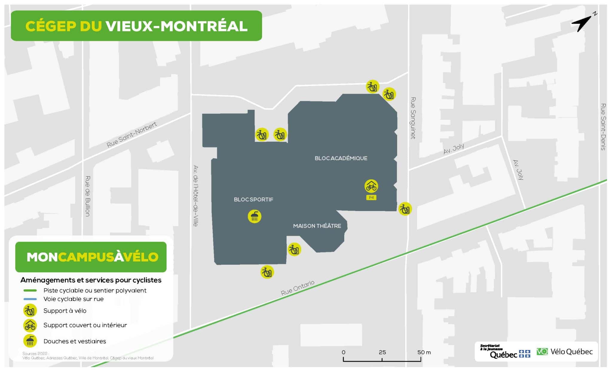 Cartes - Mon campus à vélo | Vélo Québec